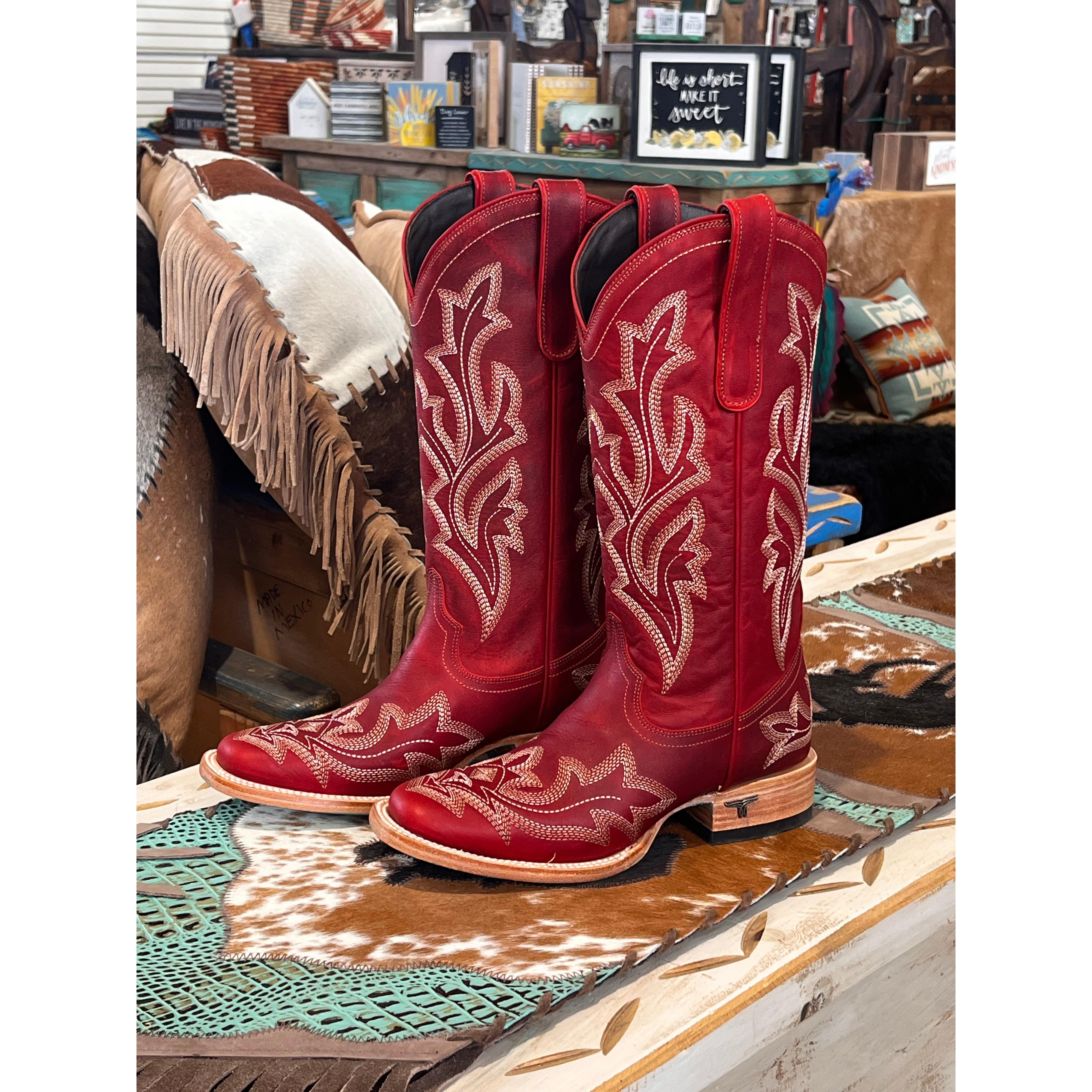 Lane Boots Women's Saratoga Square Boot - Smoldering Red – Irvine Tack & Western Wear