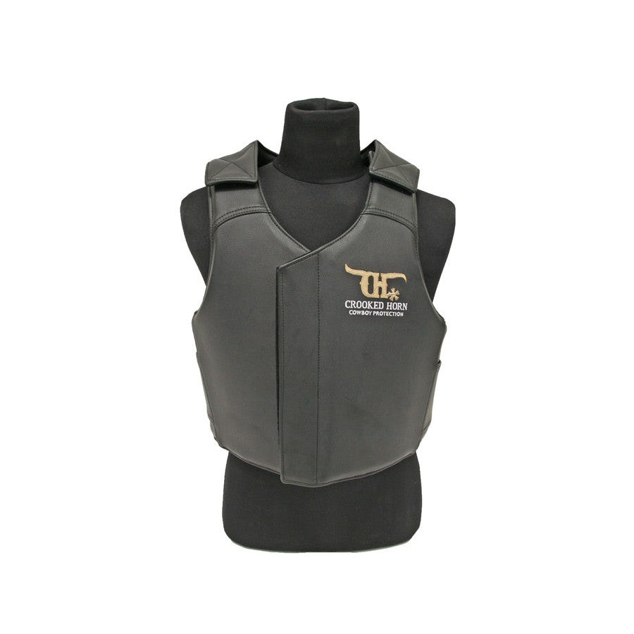 Crooked Horn Youth All Around Pleather Protective Vest - Black – Irvine ...