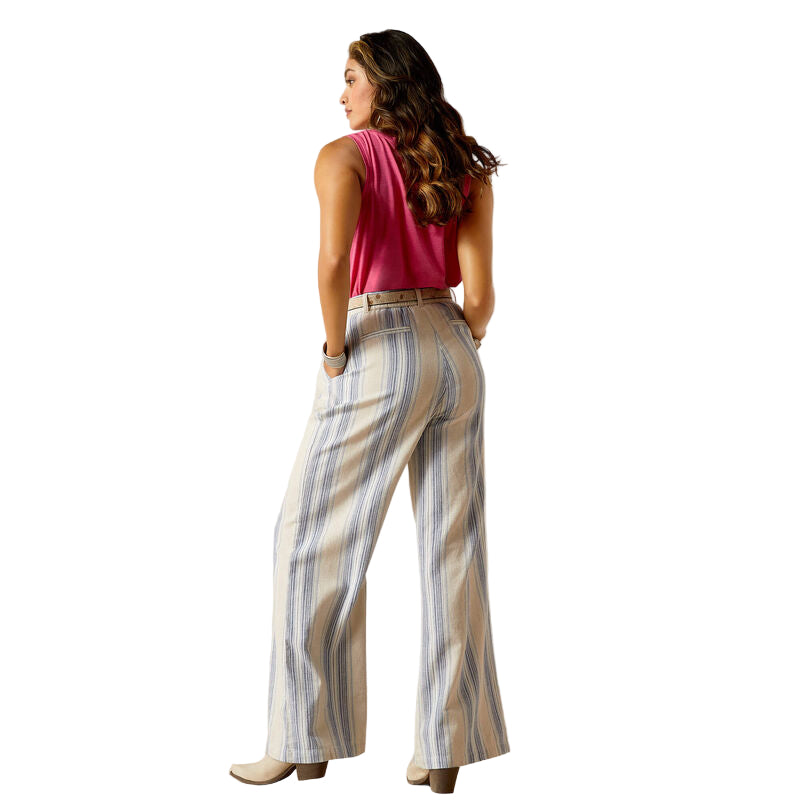 Butler Ladies Linen Striped Pants