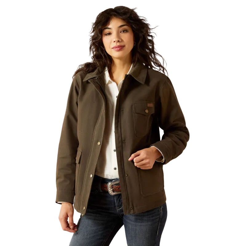 Ariat Women's Western Canvas Chore Jacket - Earth – Irvine Tack ...