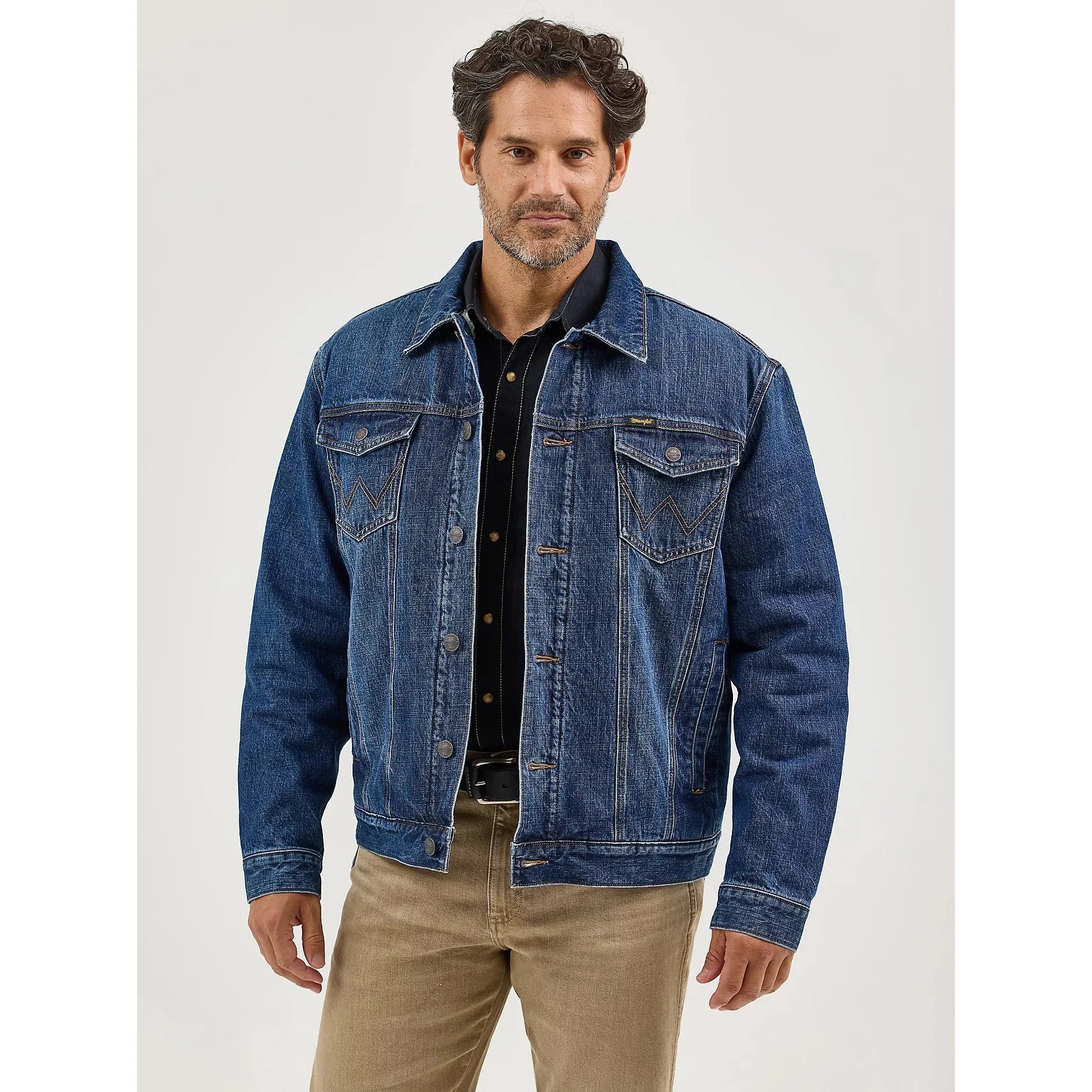 Wrangler Unlined Men's Jean Jacket - Prewashed Denim – Irvine Tack ...
