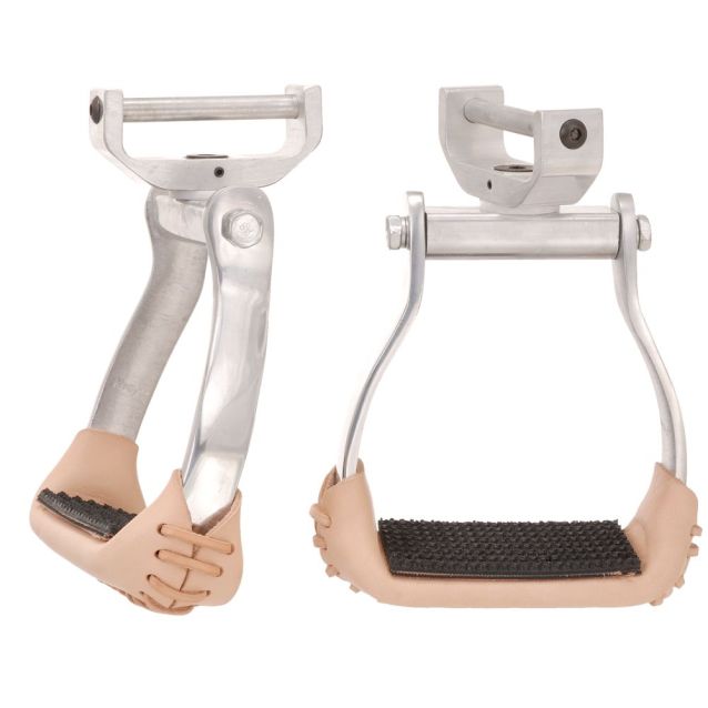 Tough1 Aluminum Swivel & Lock 2.5" Stirrups - Silver – Irvine Tack ...