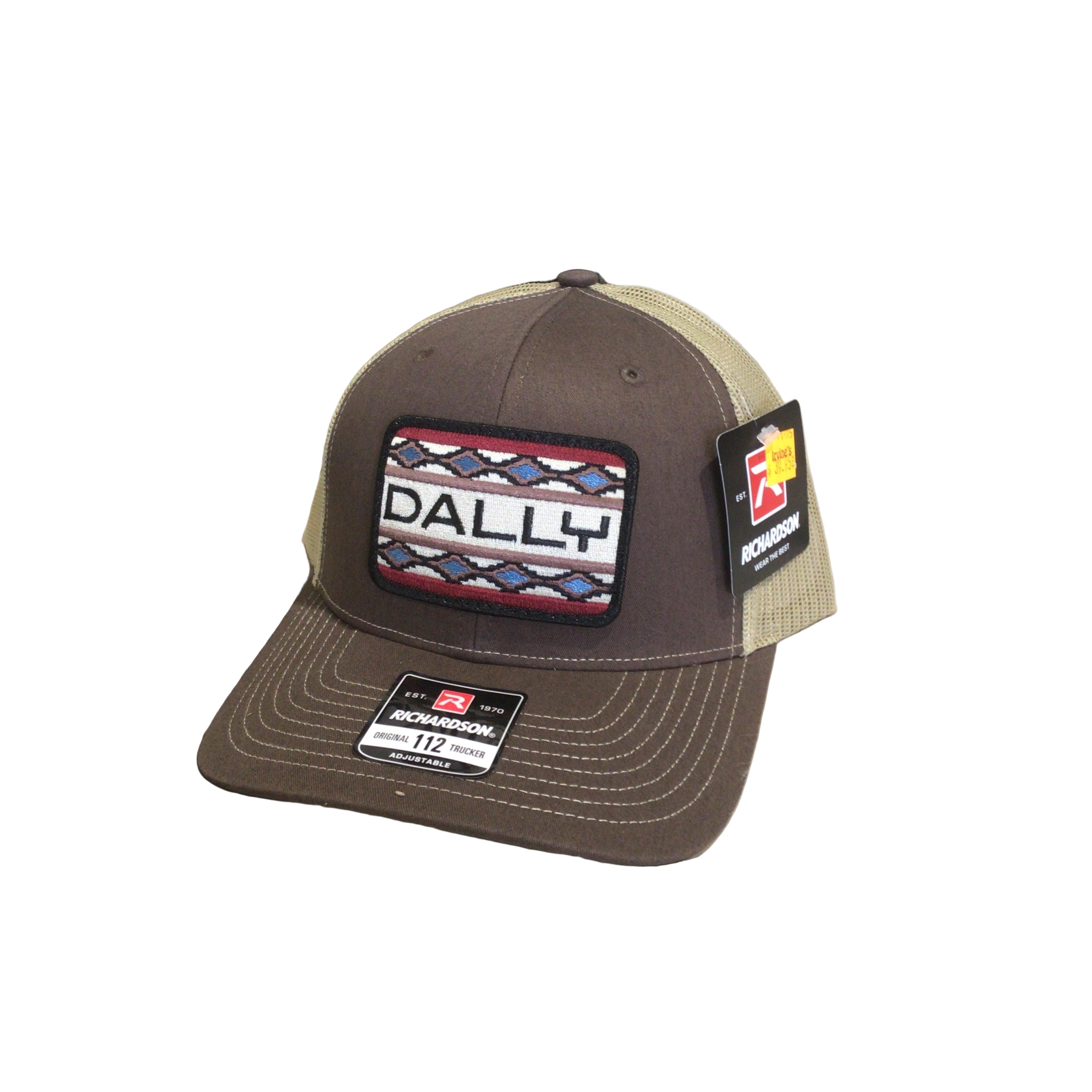 Dally Up Caps Dally Aztec Design Embroidered Logo