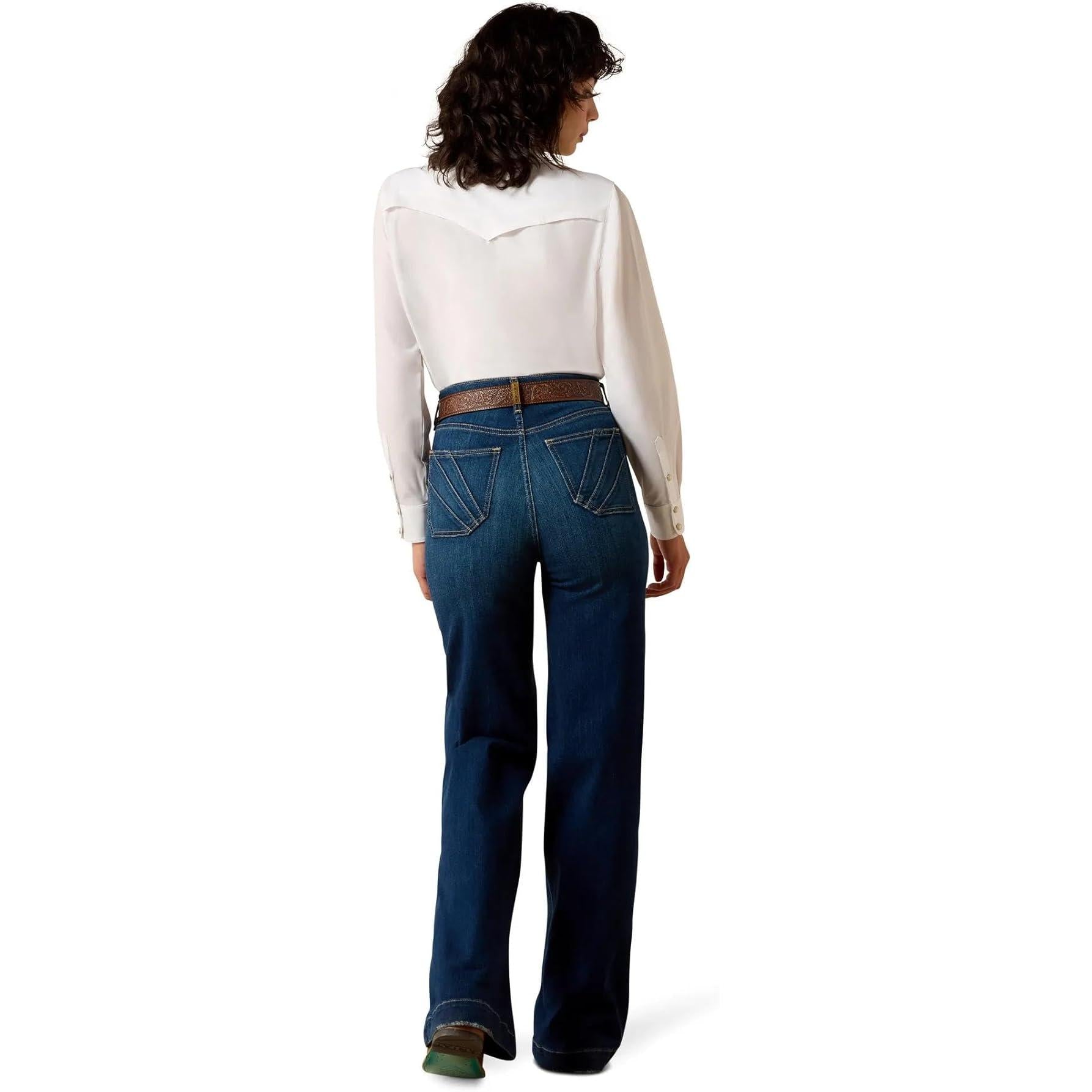 Ariat Women's Mid Rise Fiona Boot Cut Jeans- Istanbul – Irvine Tack ...