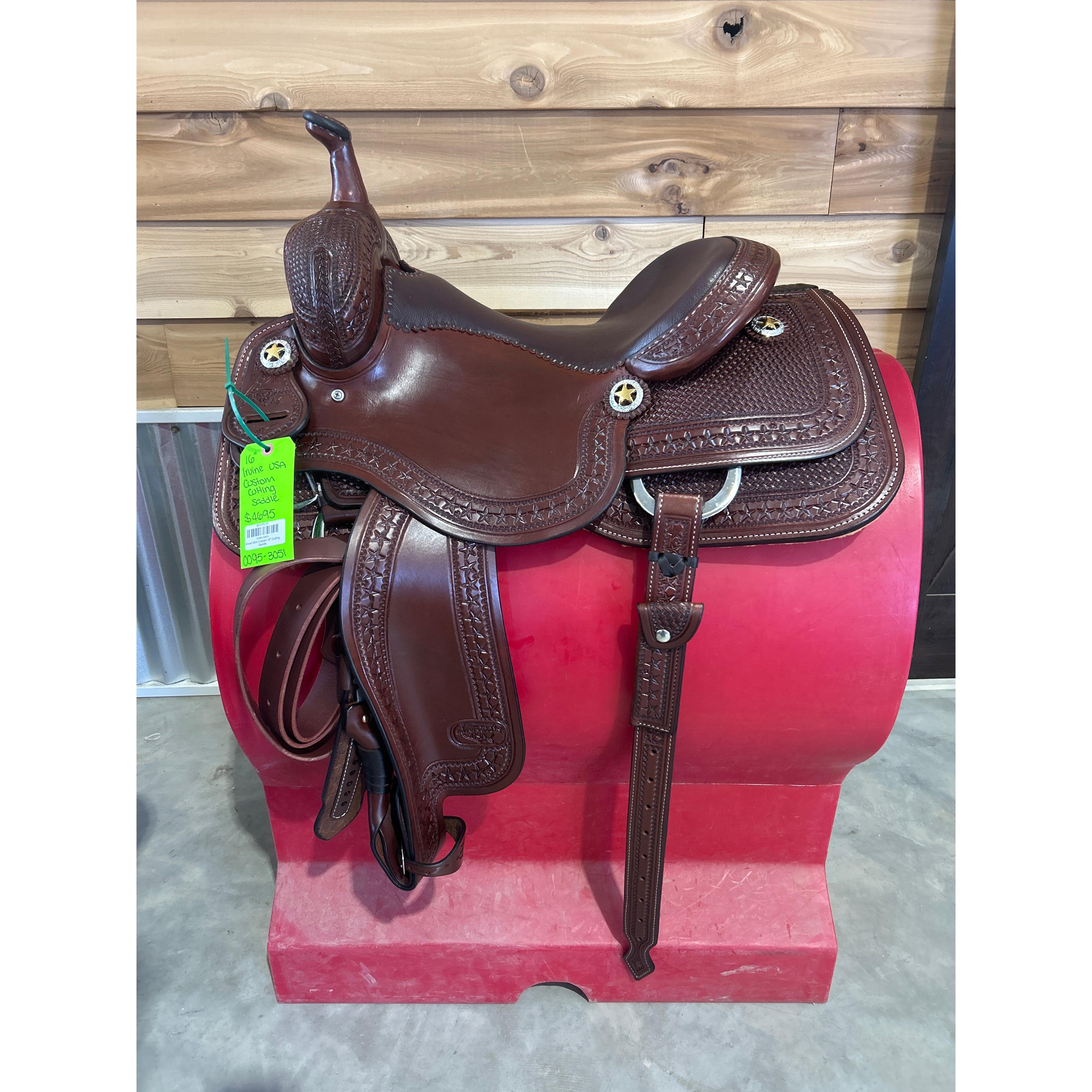Irvine USA Custom 16" Cutting Saddle – Irvine Tack & Western Wear