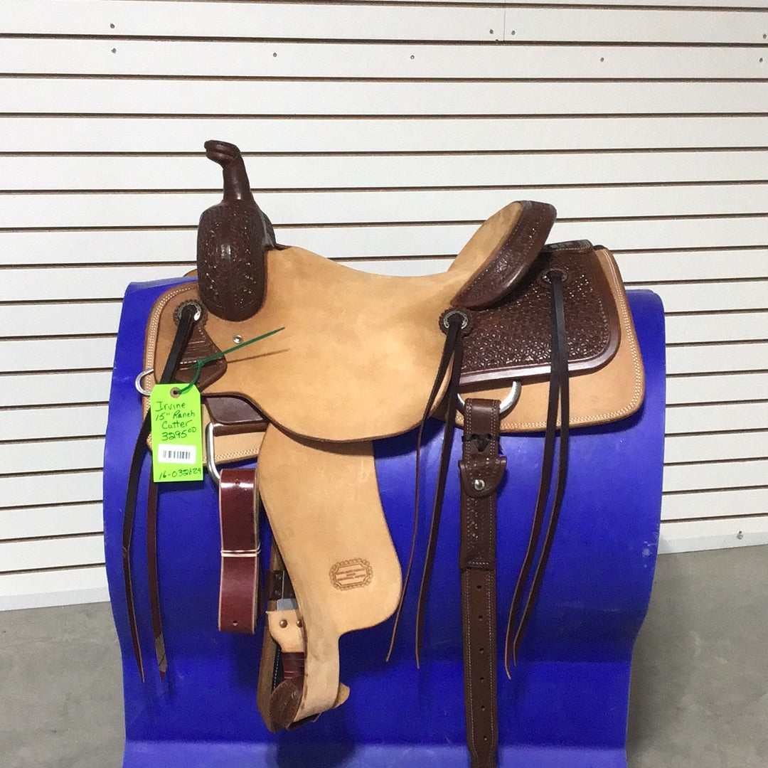 Irvine Elite 15” Ranch Cutting Saddle