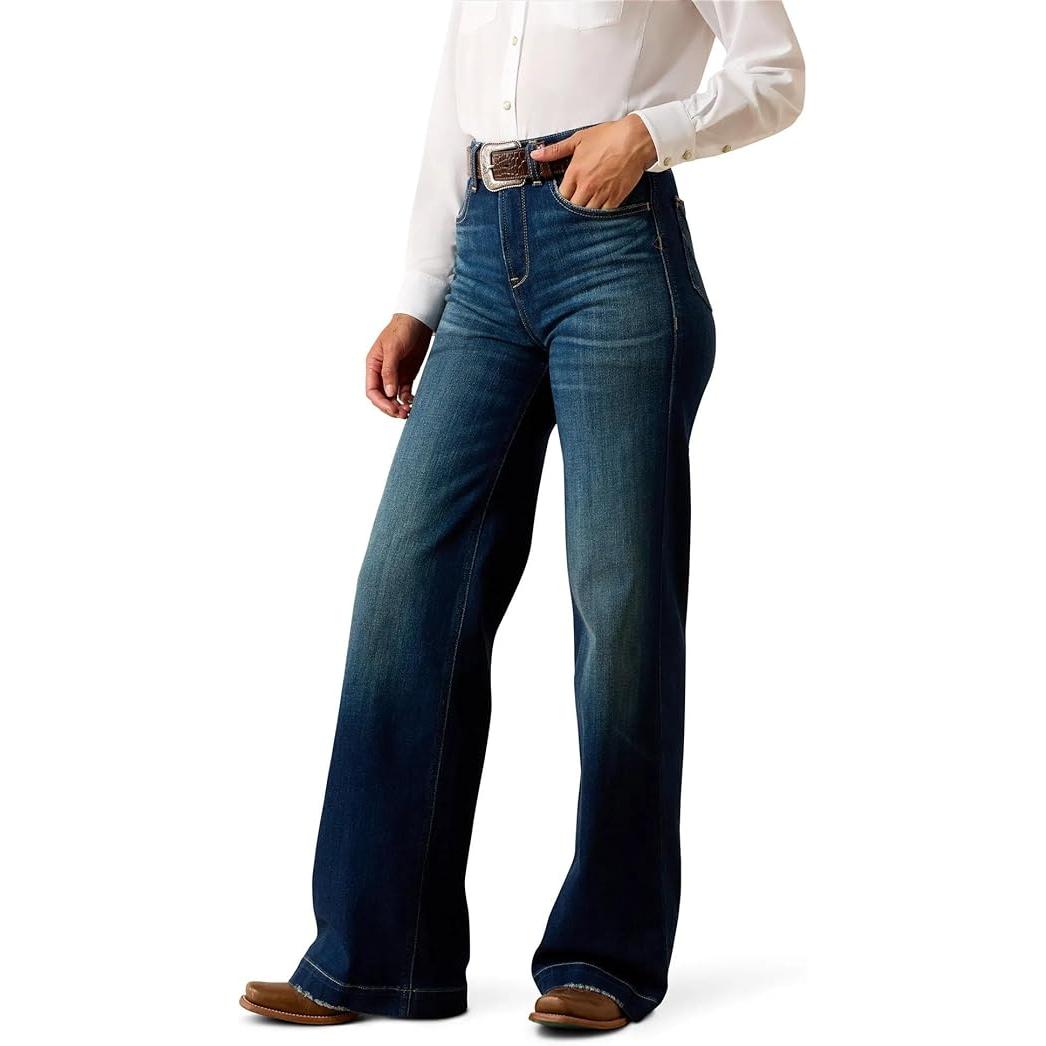 Ariat Women's Mid Rise Fiona Boot Cut Jeans- Istanbul – Irvine Tack ...