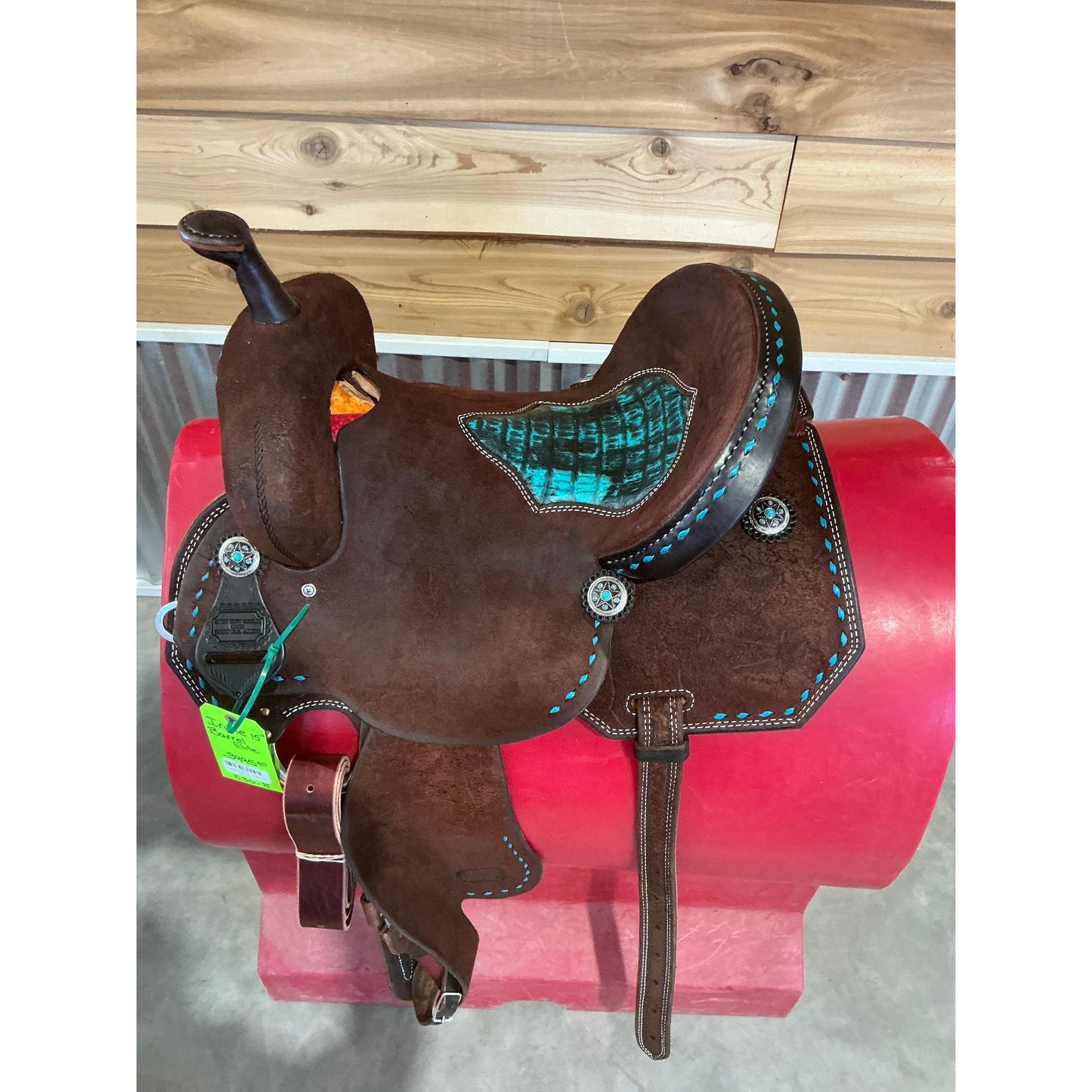 Irvine Elite 15" Barrel Saddle-Gator Inlay Seat – Irvine Tack & Western ...