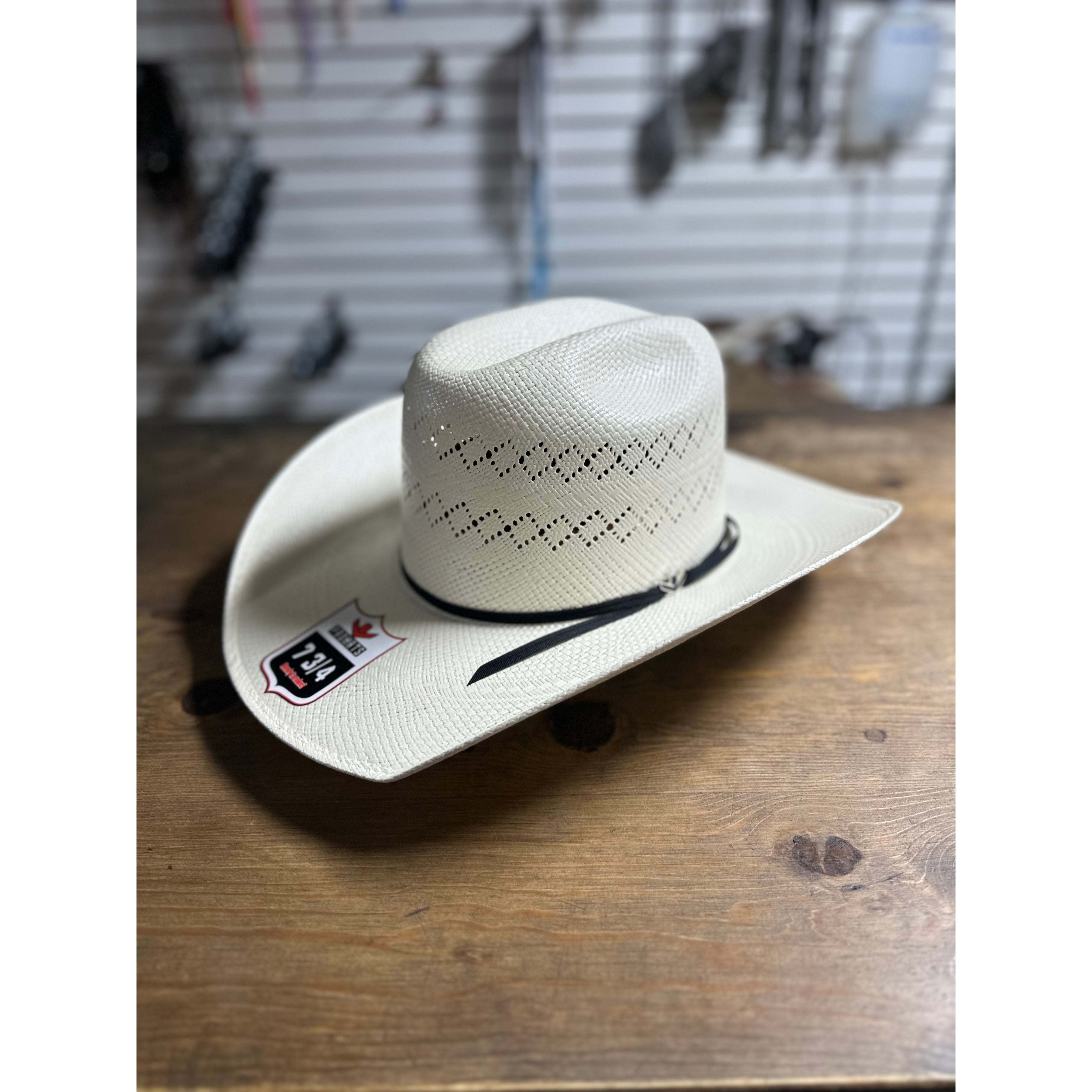 **PROHATS Straw Precreased Minnick Western Hat - PH75M