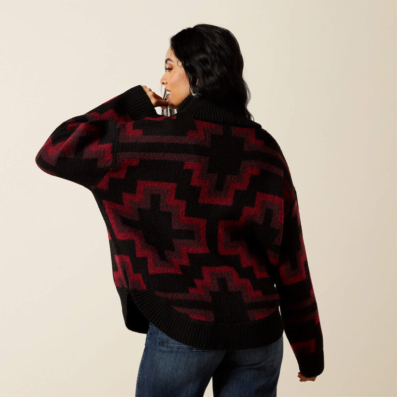 Ariat Womens Coatigan Chimayo Sweater Navy JCD – Irvine Tack & Western Wear