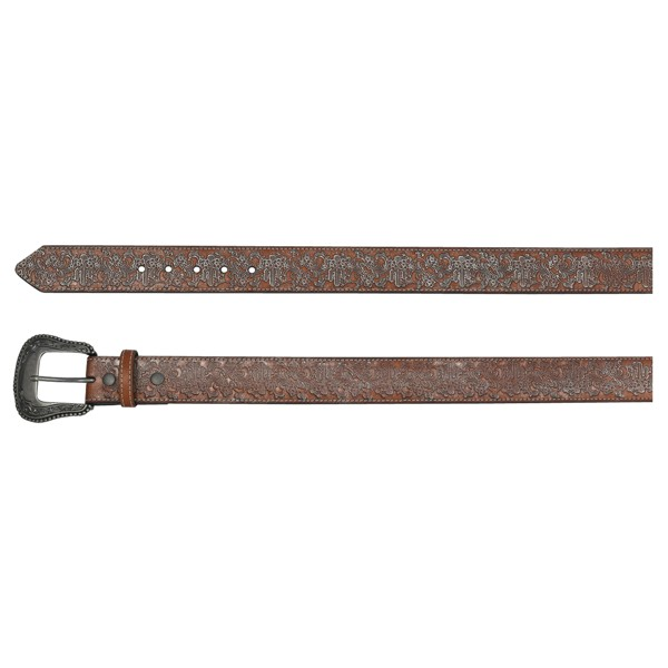 Catchfly Women's Silver Washed Embossed Belt - Tan – Irvine Tack ...